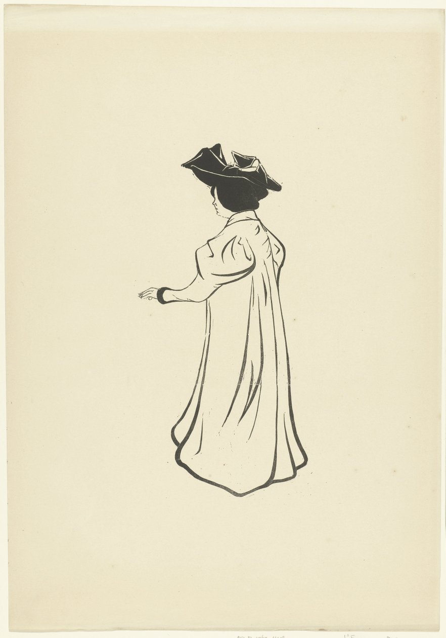Standing Woman with Hat and Outstretched Arm (Study for a Portrait)
