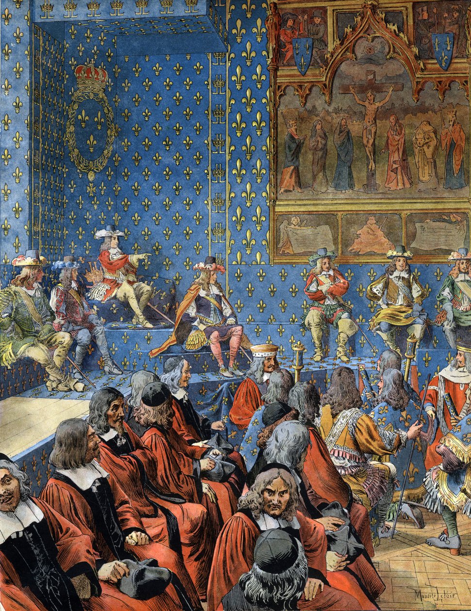 Louis XIV, known as the Sun King by Maurice Leloir