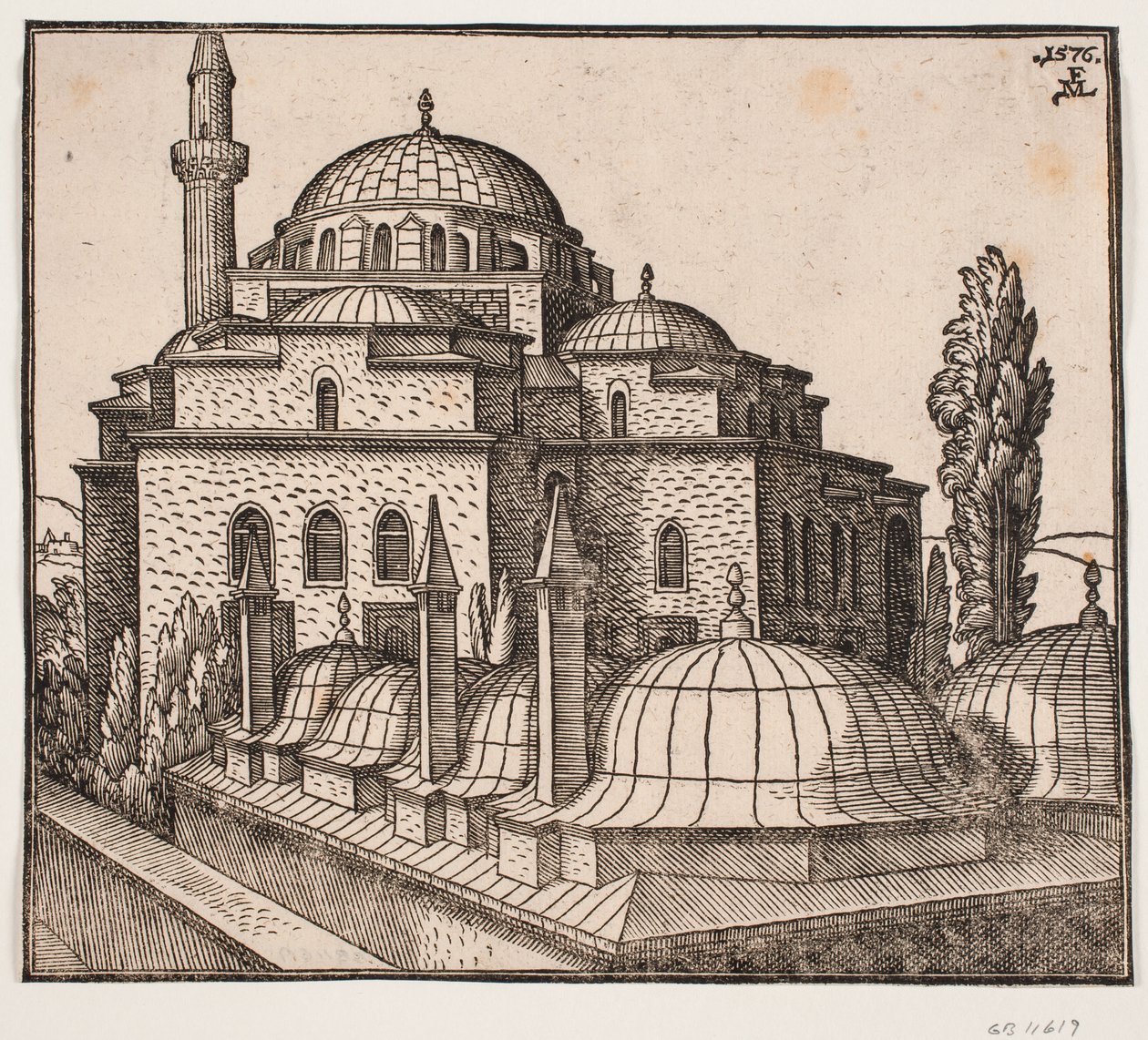 The Atik Ali Pasha Mosque in Istanbul by Melchior Lorck