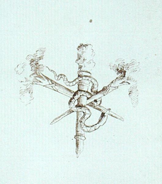 Drawing from Michael Faraday's Scrapbook by Michael Faraday