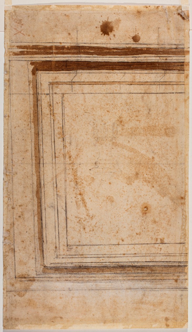 Window frame by Michelangelo Buonarroti: Fine art print