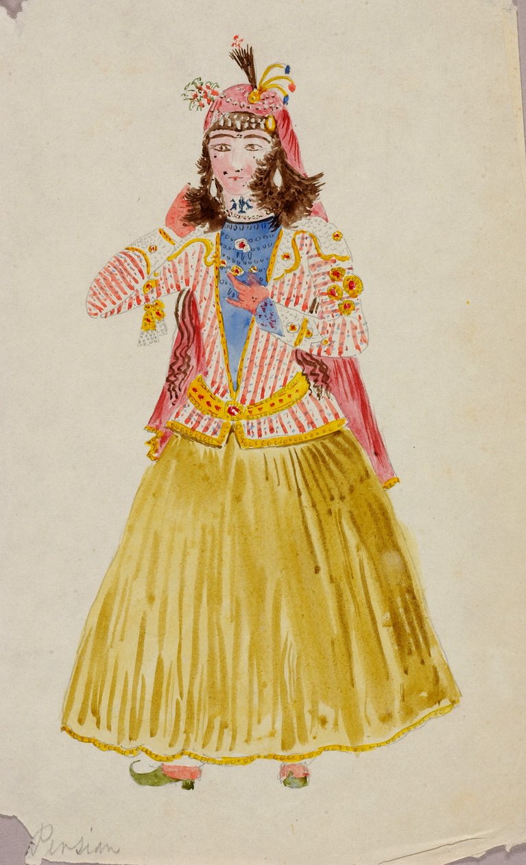 Persian Girl by Miner Kilbourne Kellogg: Fine art print