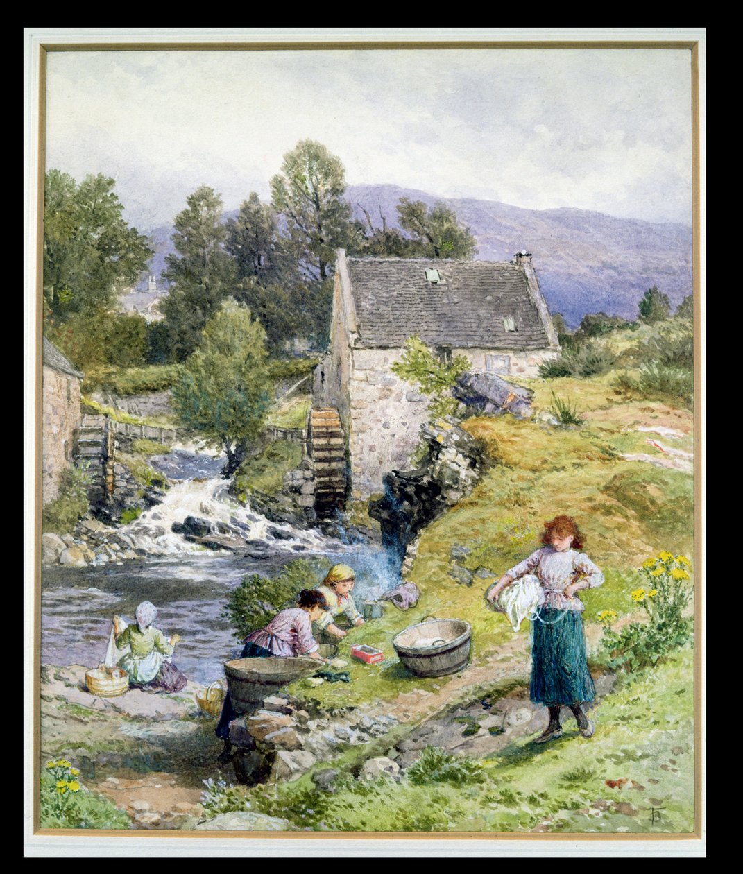 A Mill Pool by Myles Birket Foster: Buy fine art print