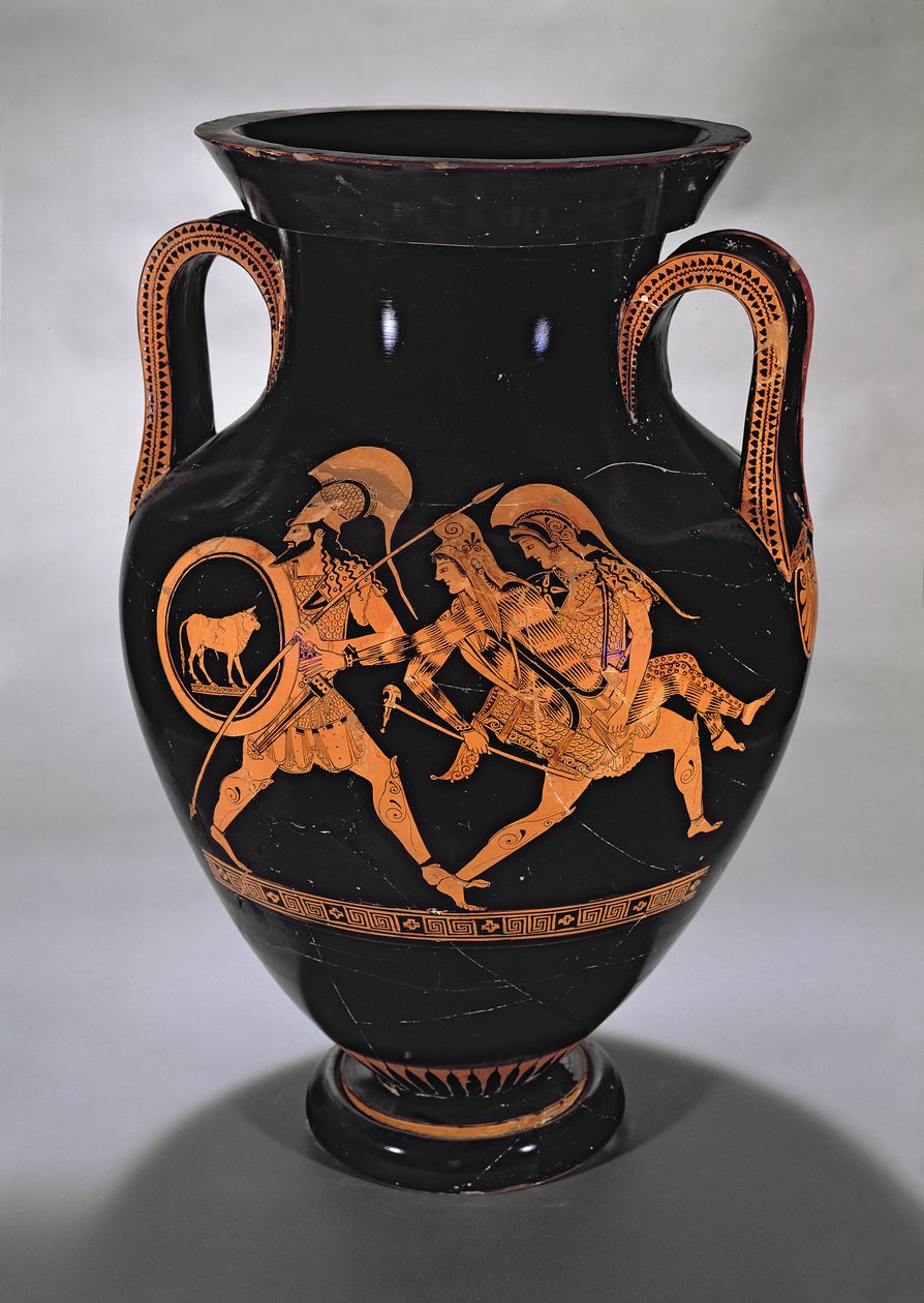 Attic red-figure belly amphora depicting the Abduction of Antiope with ...