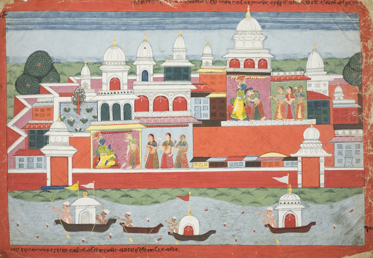 Rukmini Seeks Krishna's Permission to Visit Her Brother Rukma, Page ...