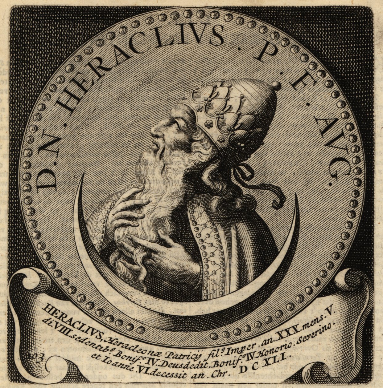 Portrait of Byzantine Emperor Heraclius