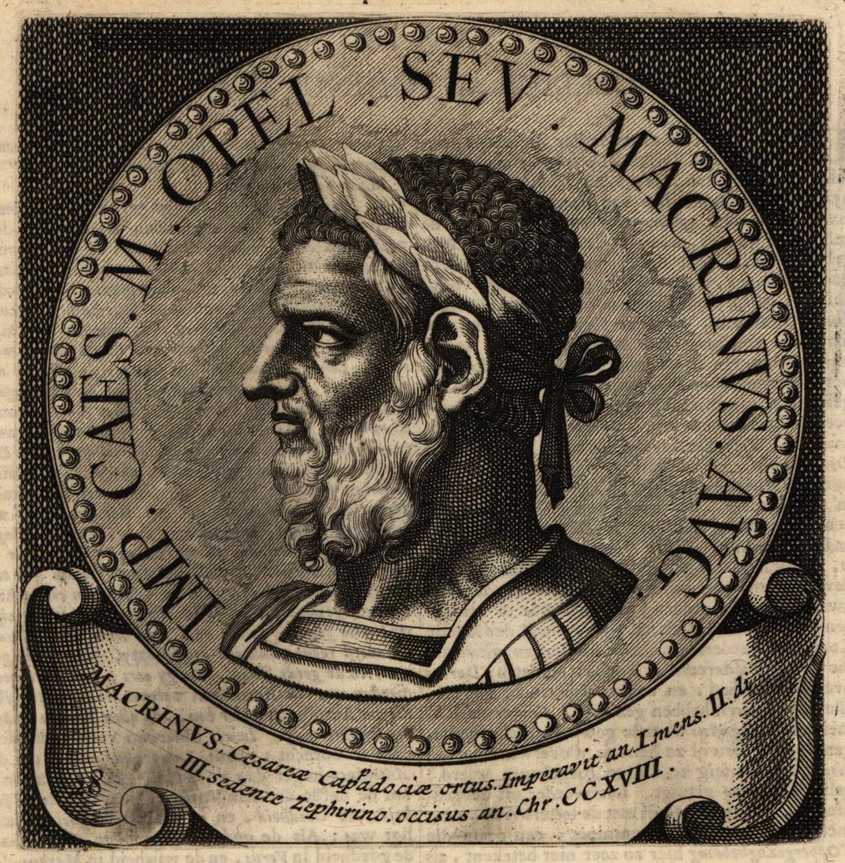 Portrait of Roman Emperor Macrinus by Netherlandish School