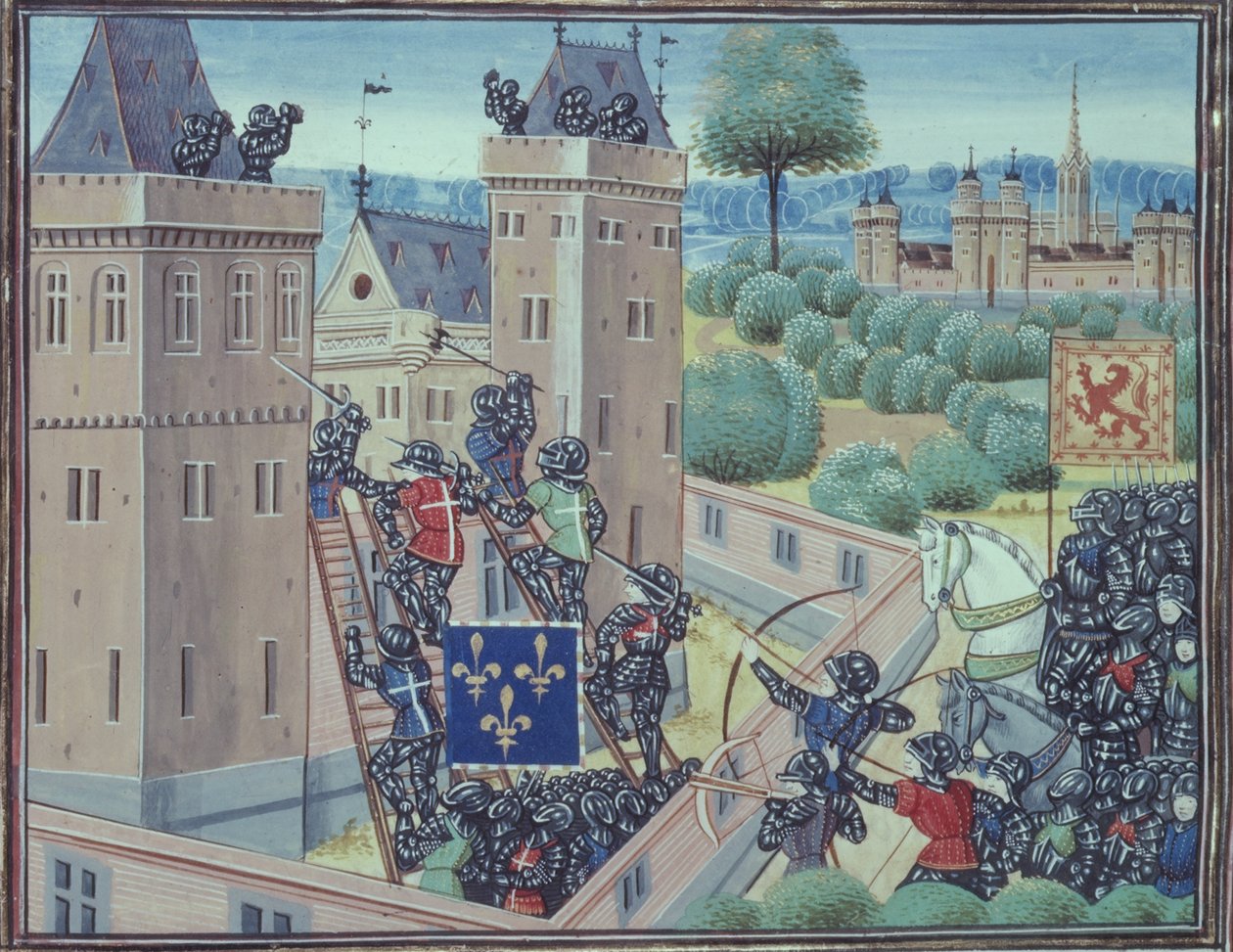 The Capture of Wark Castle by the French and Scots, from Book II of ...