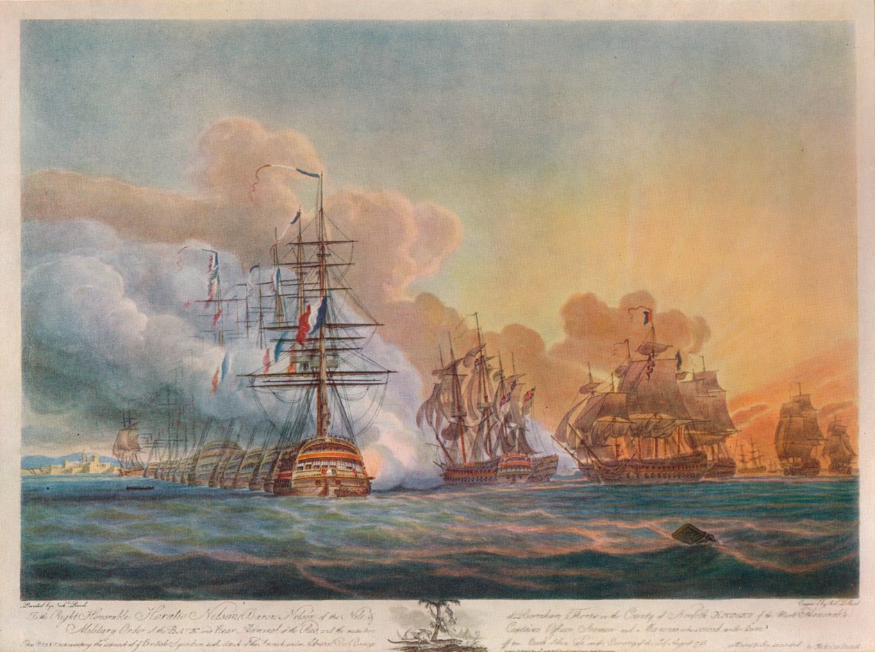 Battle of the Nile by Nicholas Pocock: Buy fine art prints