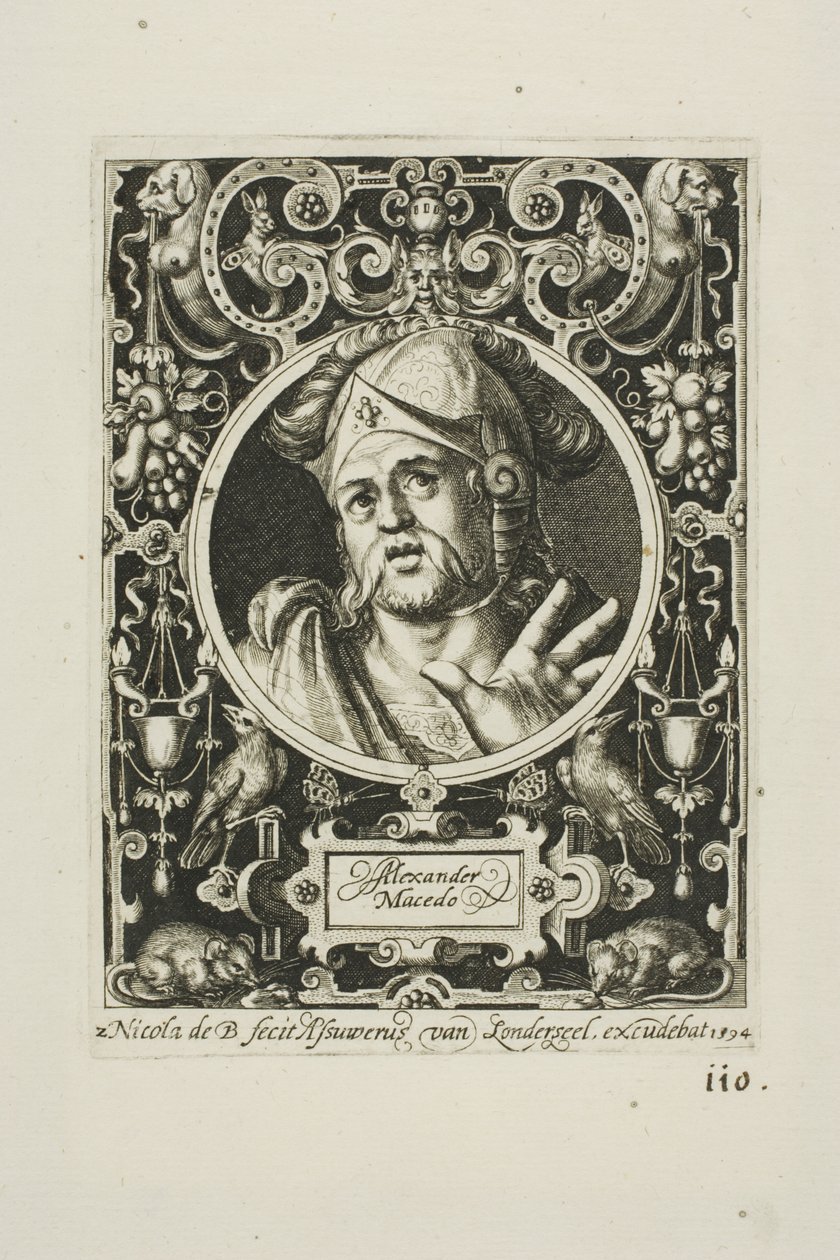 Alexander the Great, plate two from The Nine Worthies