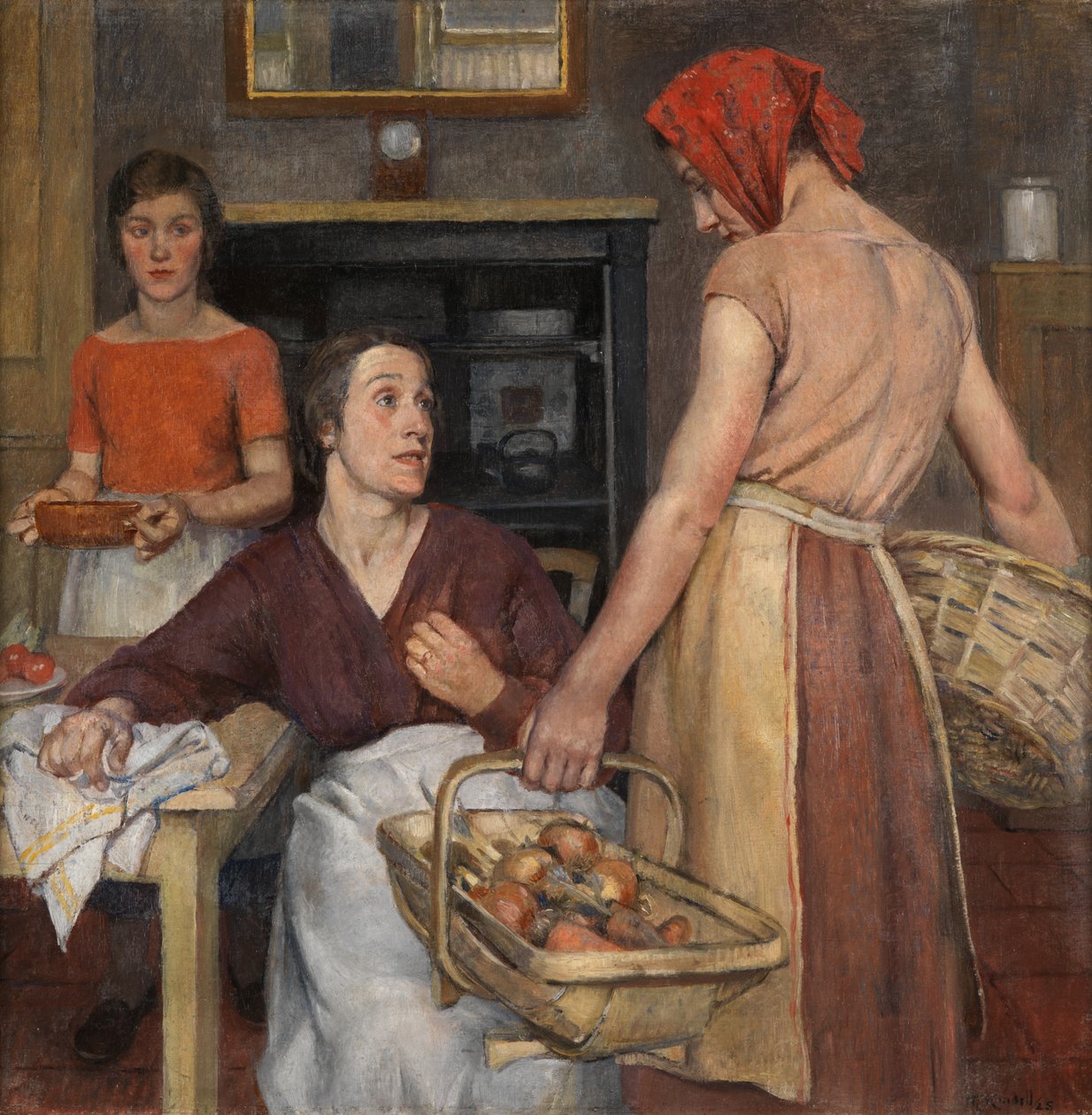 The Kitchen by Nora Lucy Mowbray Cundell: Fine art print
