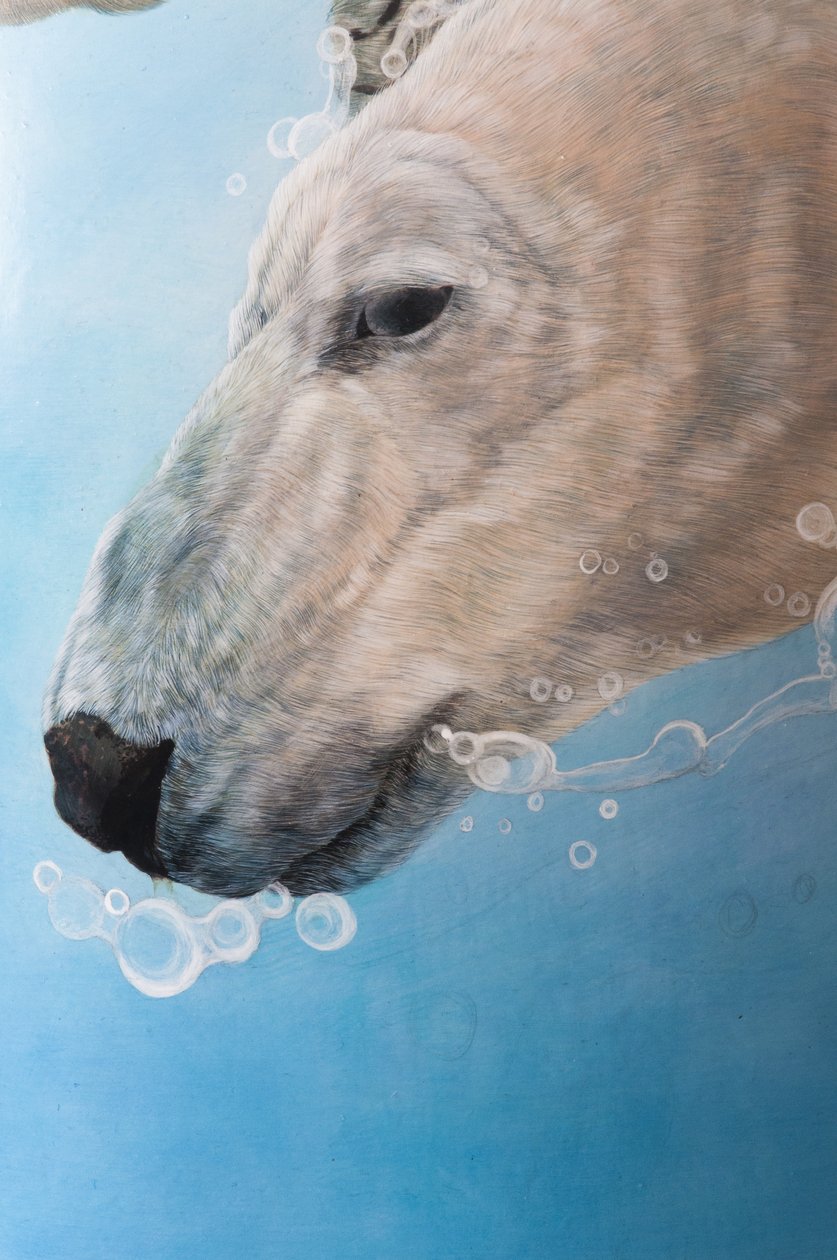 Polar bear ballet (detail) by Odile Kidd: Fine art print