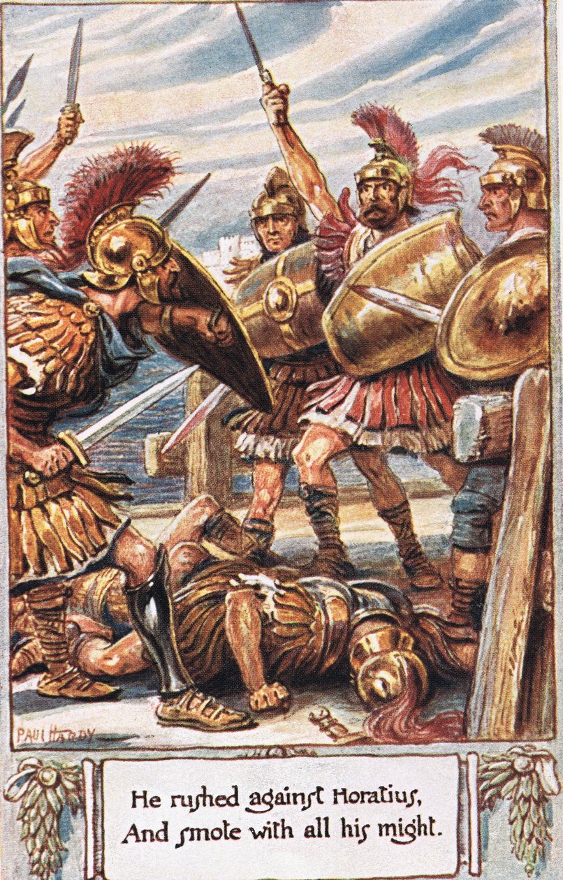 He Rushed Against Horatius and Smote Him with All His Might ...