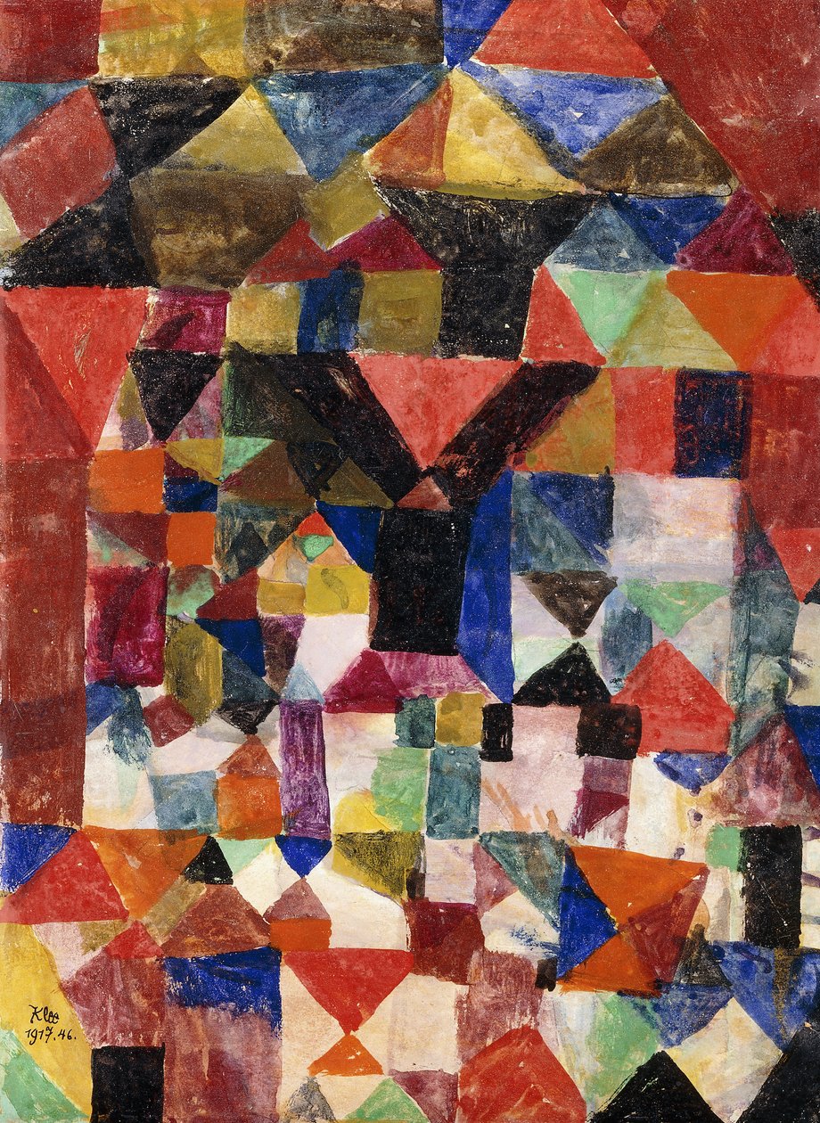 Urban Building by Paul Klee: High-quality fine art print