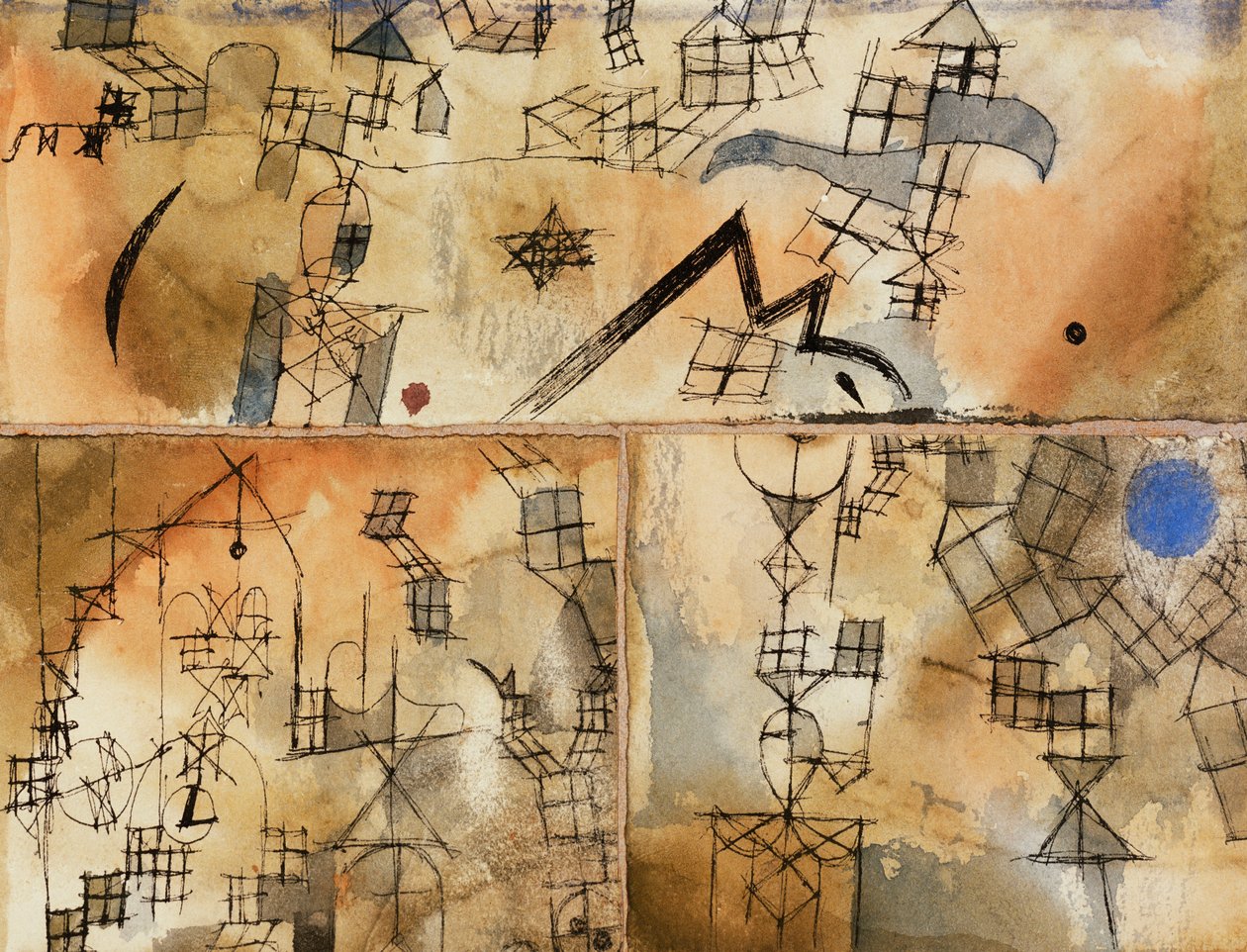 Three-Part Composition by Paul Klee: Buy fine art print
