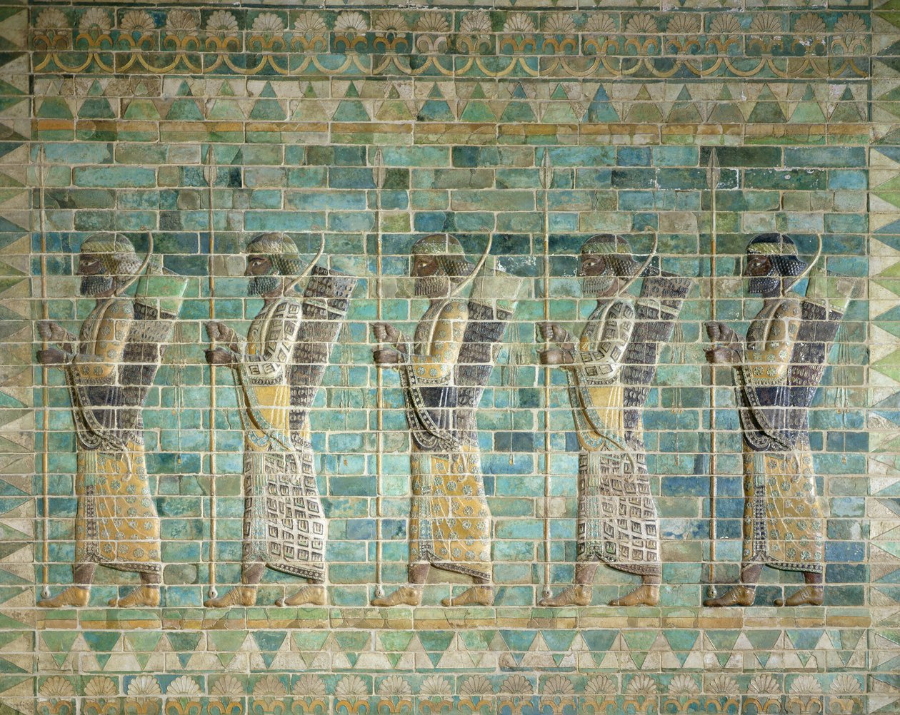 Frieze of archers, from the Palace of Darius the Great at Susa, Iran