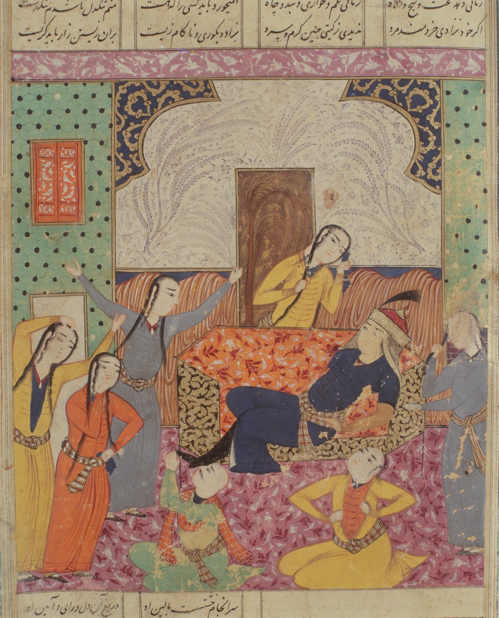 The Lamentation of Farude, illustration from the Shahnama (Book of Kings) by Abul-Qasim Manur ...