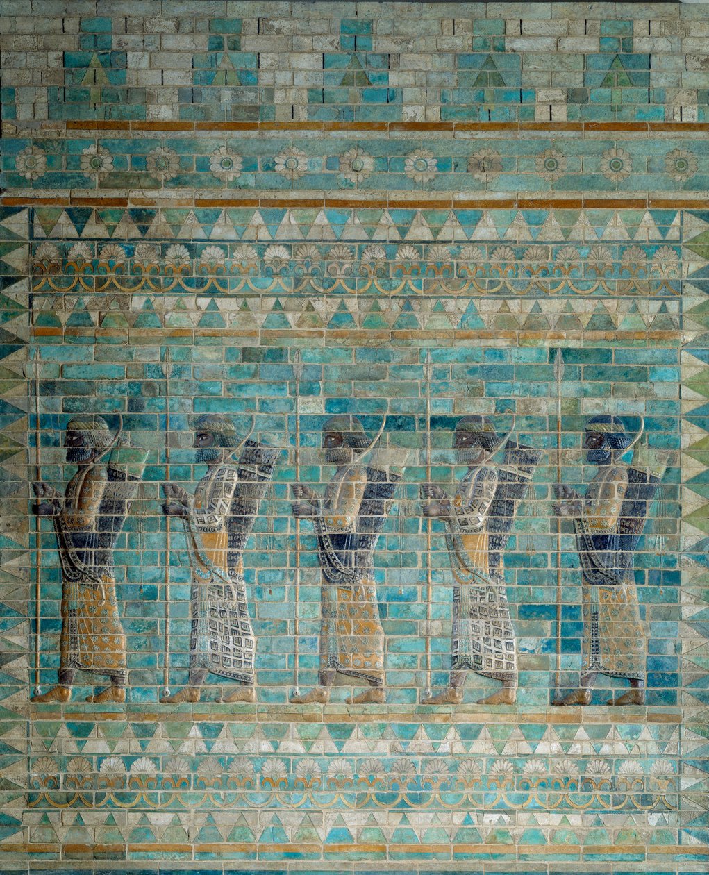 The Frieze of the Archers, from the Palace of Darius I, King of Persia ...