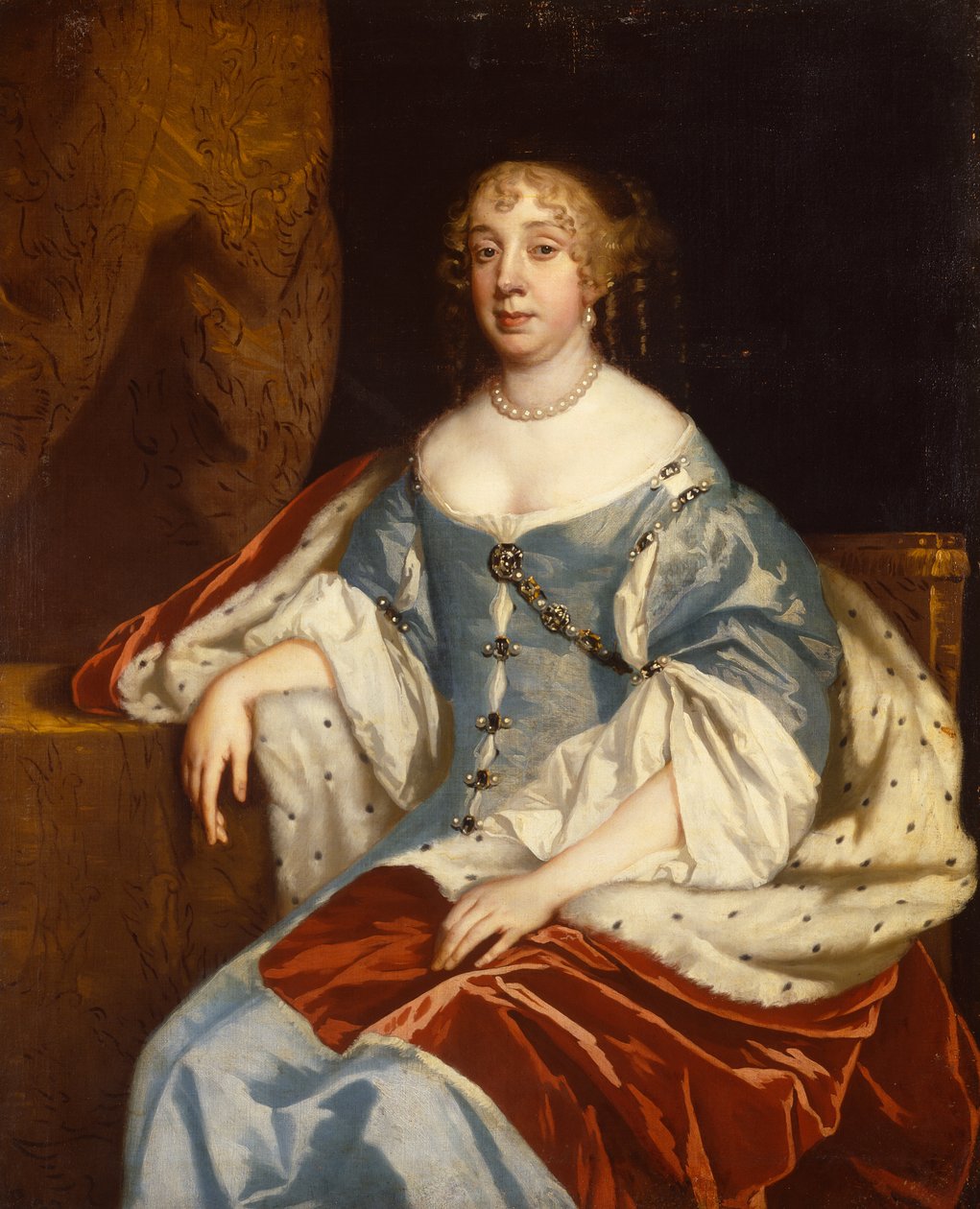 Portrait of Anne Lady Rivers by Peter (studio of) Lely