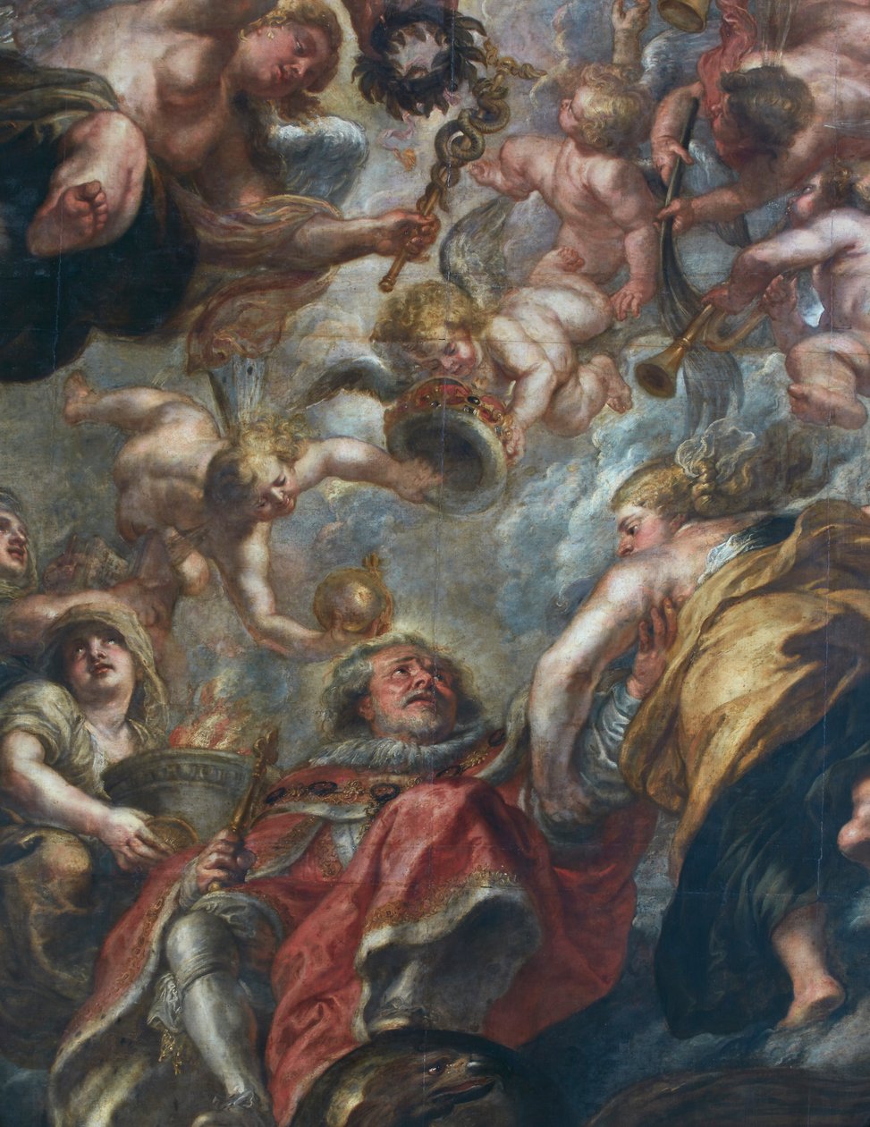 The Rubens ceiling by Peter Paul Rubens: Fine art print