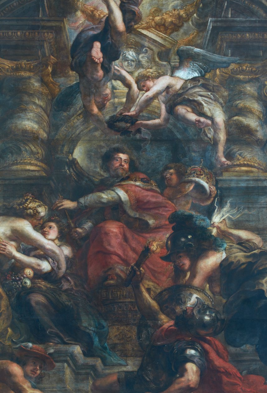 The Rubens ceiling by Peter Paul Rubens: Fine art print