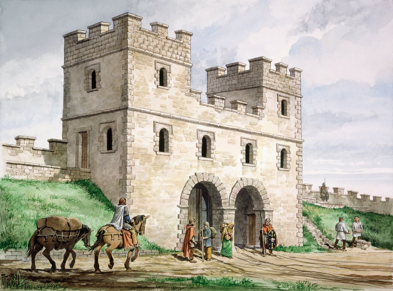 Roman Castle Painting