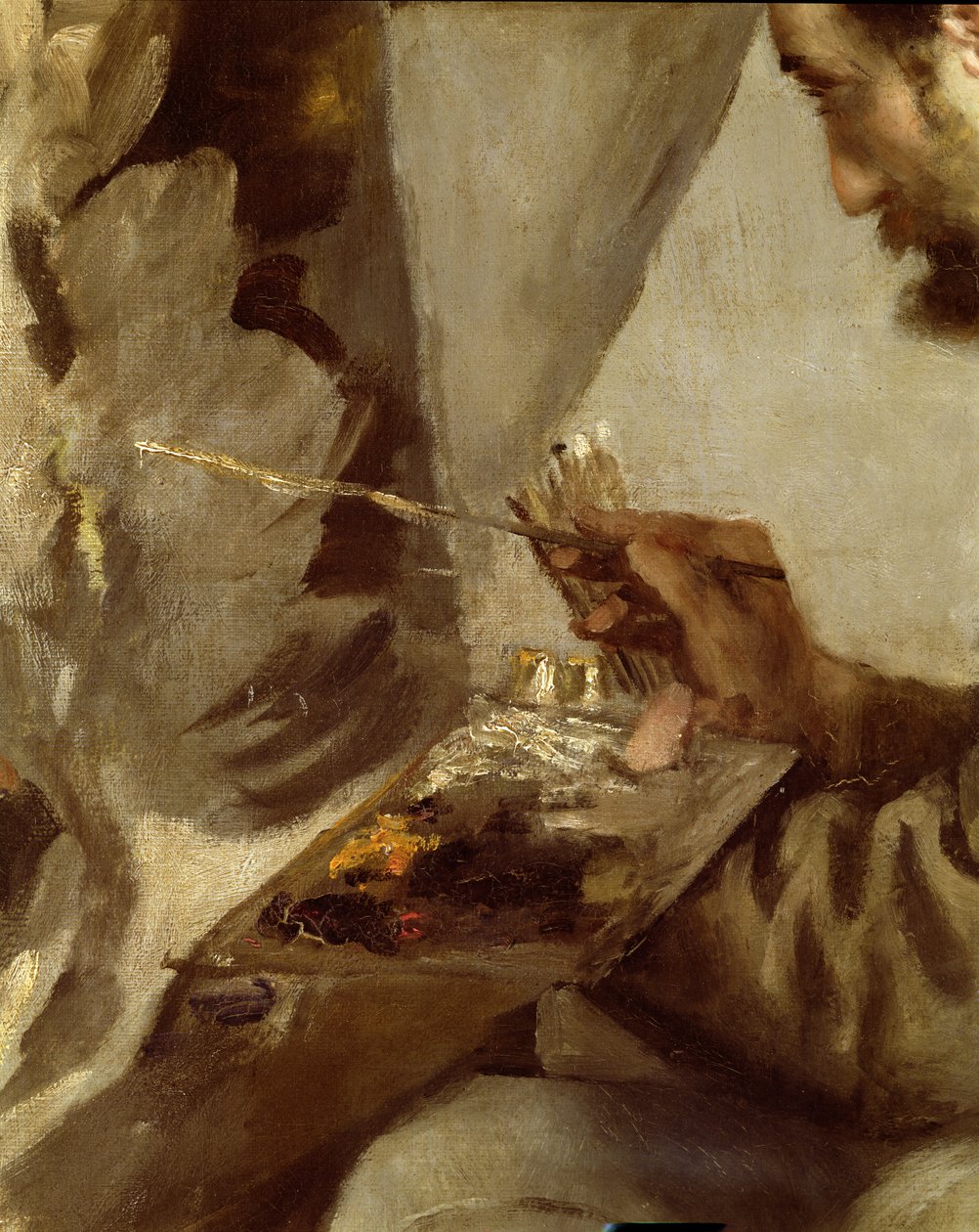 Frederick Bazille at his Easel (detail)