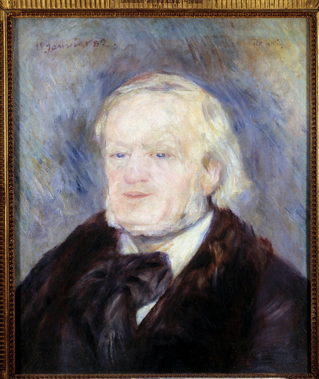 Portrait of Richard Wagner by Pierre-Auguste Renoir