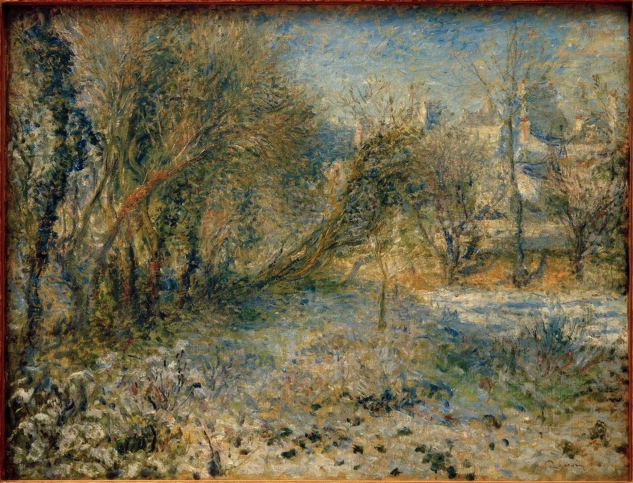 Snow Landscape by Pierre-Auguste Renoir: Fine art print