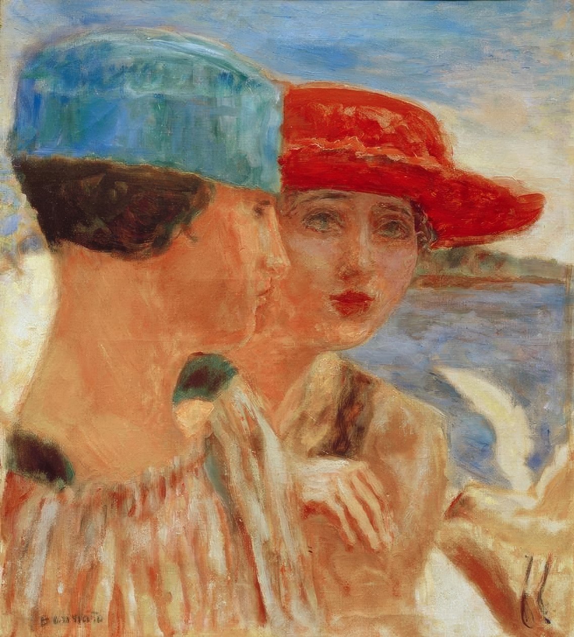 Young Girls with a Seagull by Pierre Bonnard: Fine art print