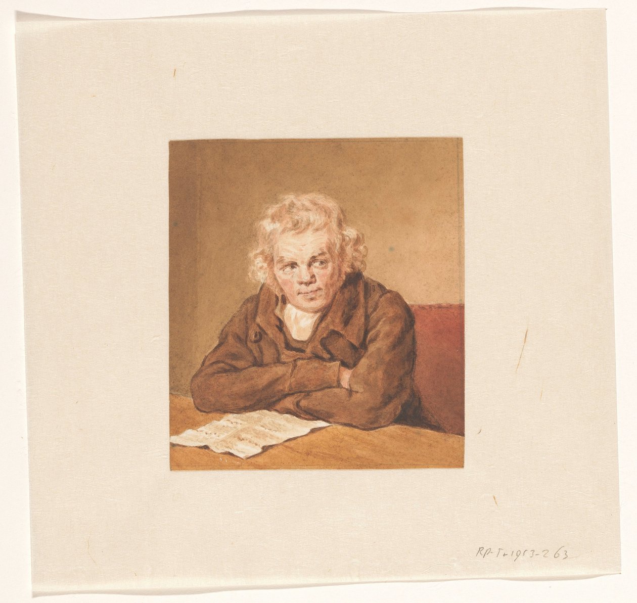 Portrait of Lourens van Schaick, Seated Reading at a Table