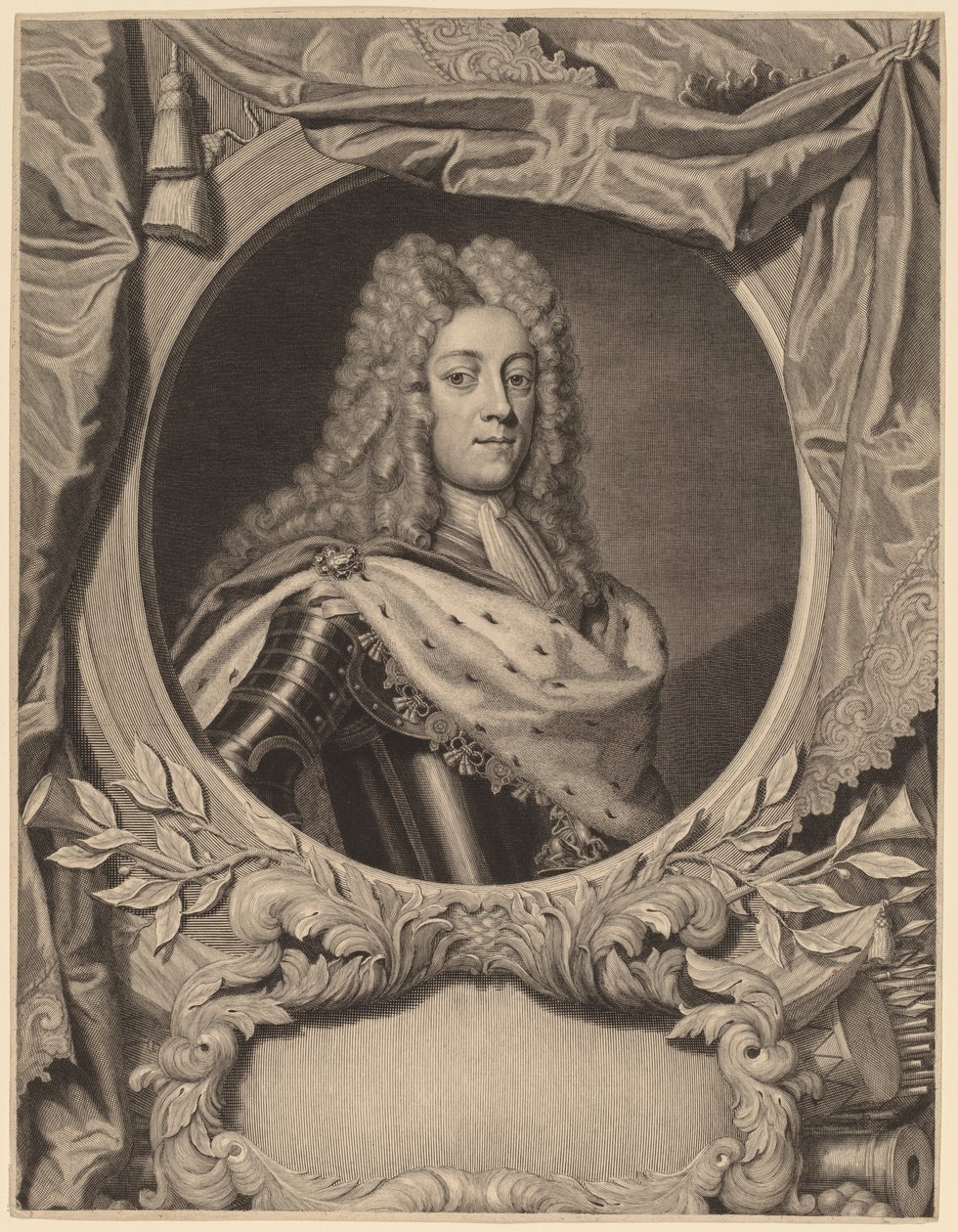 King George II by Pieter Stevens van Gunst: Fine art print