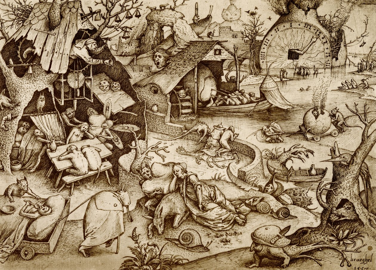 Allegory Representation on Idleness and Slowness