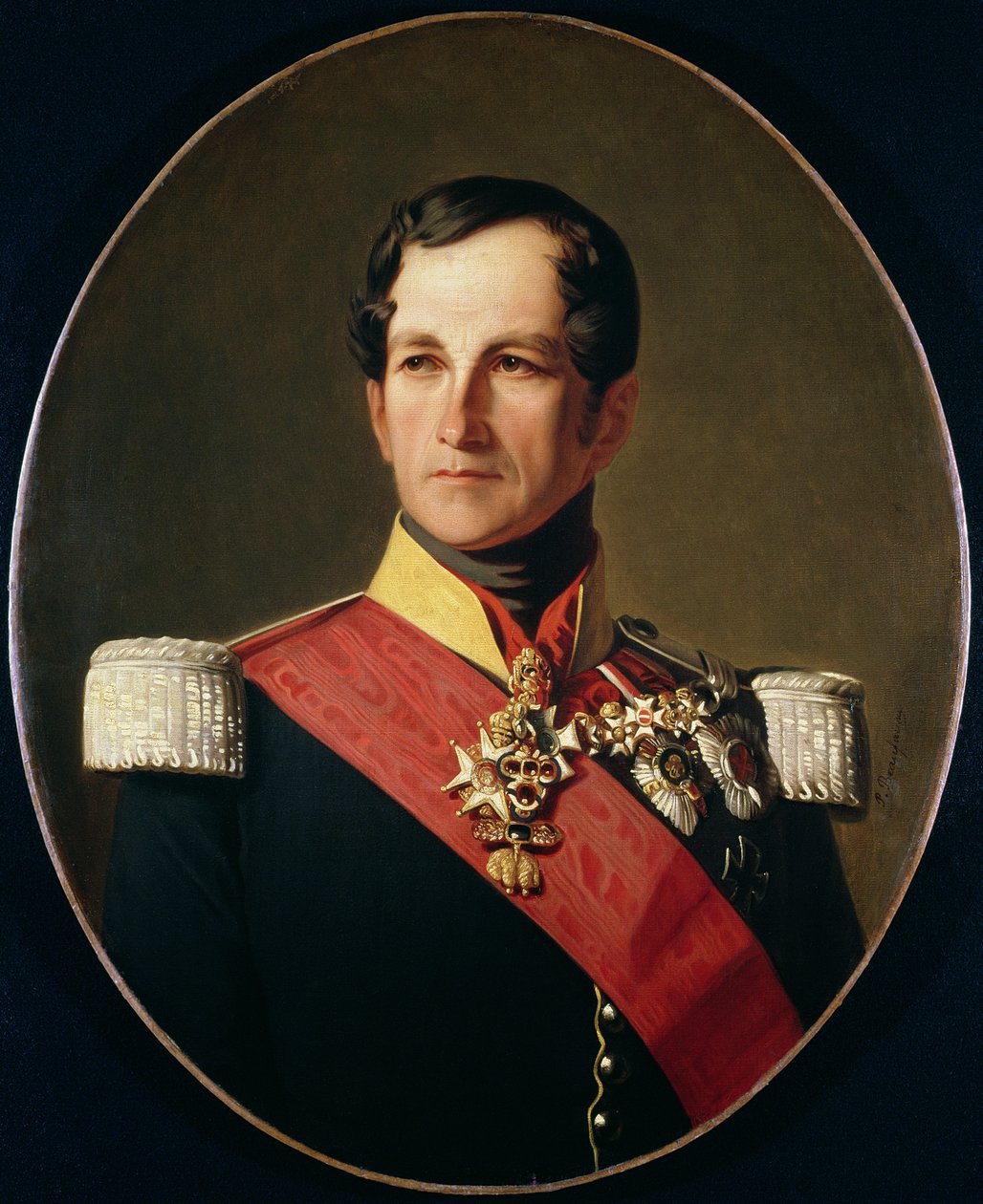 Portrait of Leopold I of Saxe-Cobourg-Gotha in the Uniform of a Cuirassier