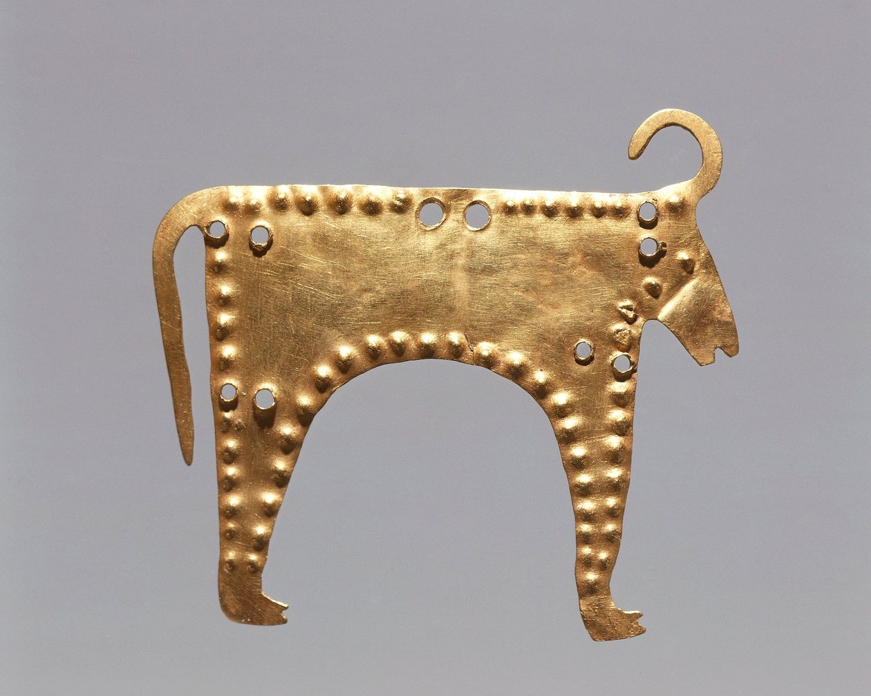 Gold leaf with animal figures from Varna