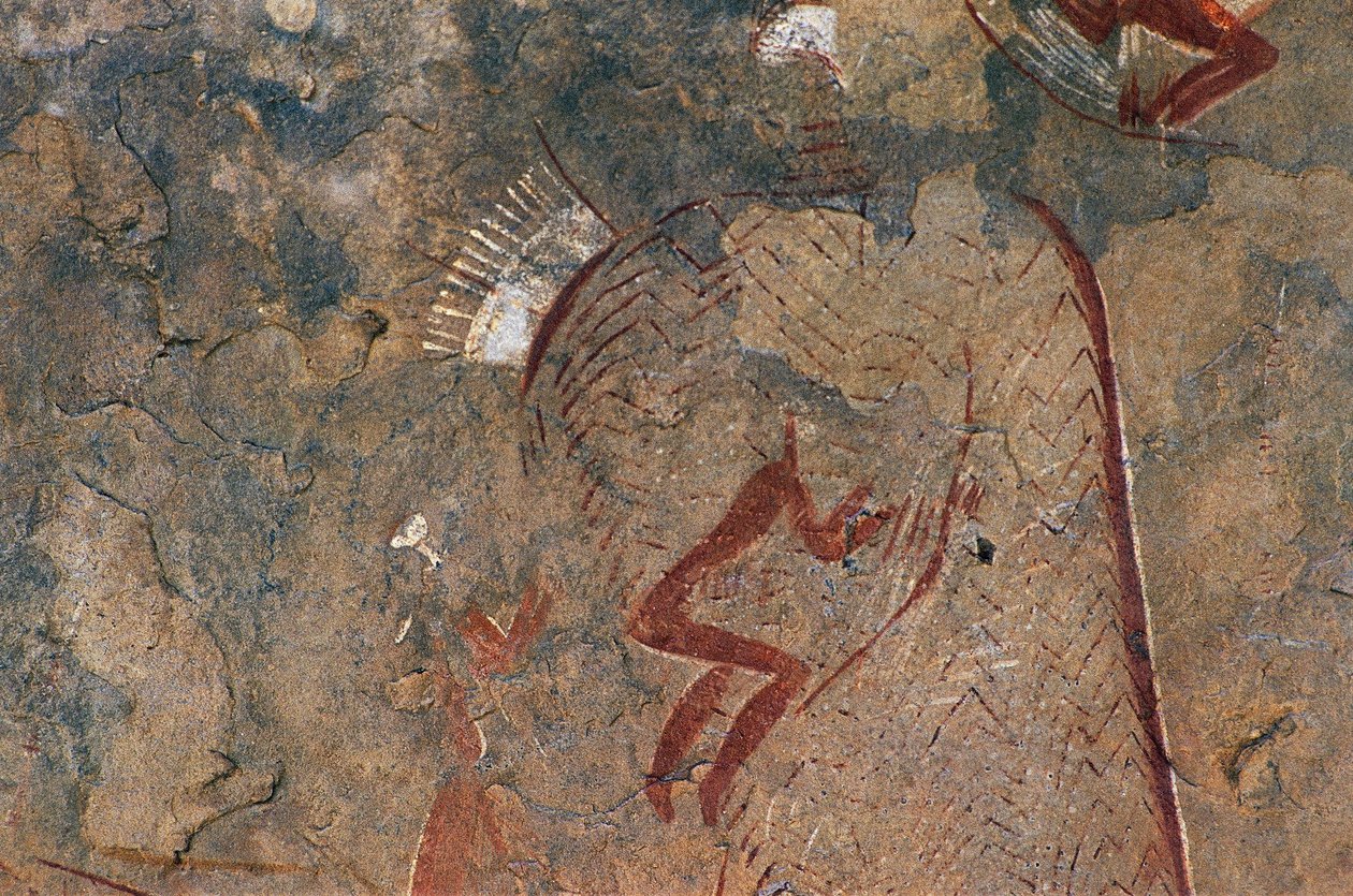 Cave Paintings Of People Dancing Poster Cave Painting Of Primitive