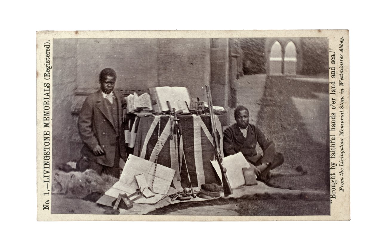 James Chuma and Abdullah Susi with David Livingstone artefacts ...