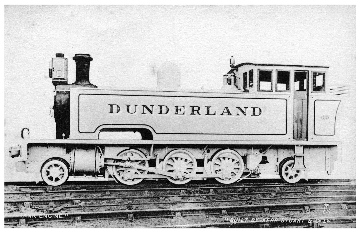 Tank engine, steam locomotive built by Kerr, Stuart and Co