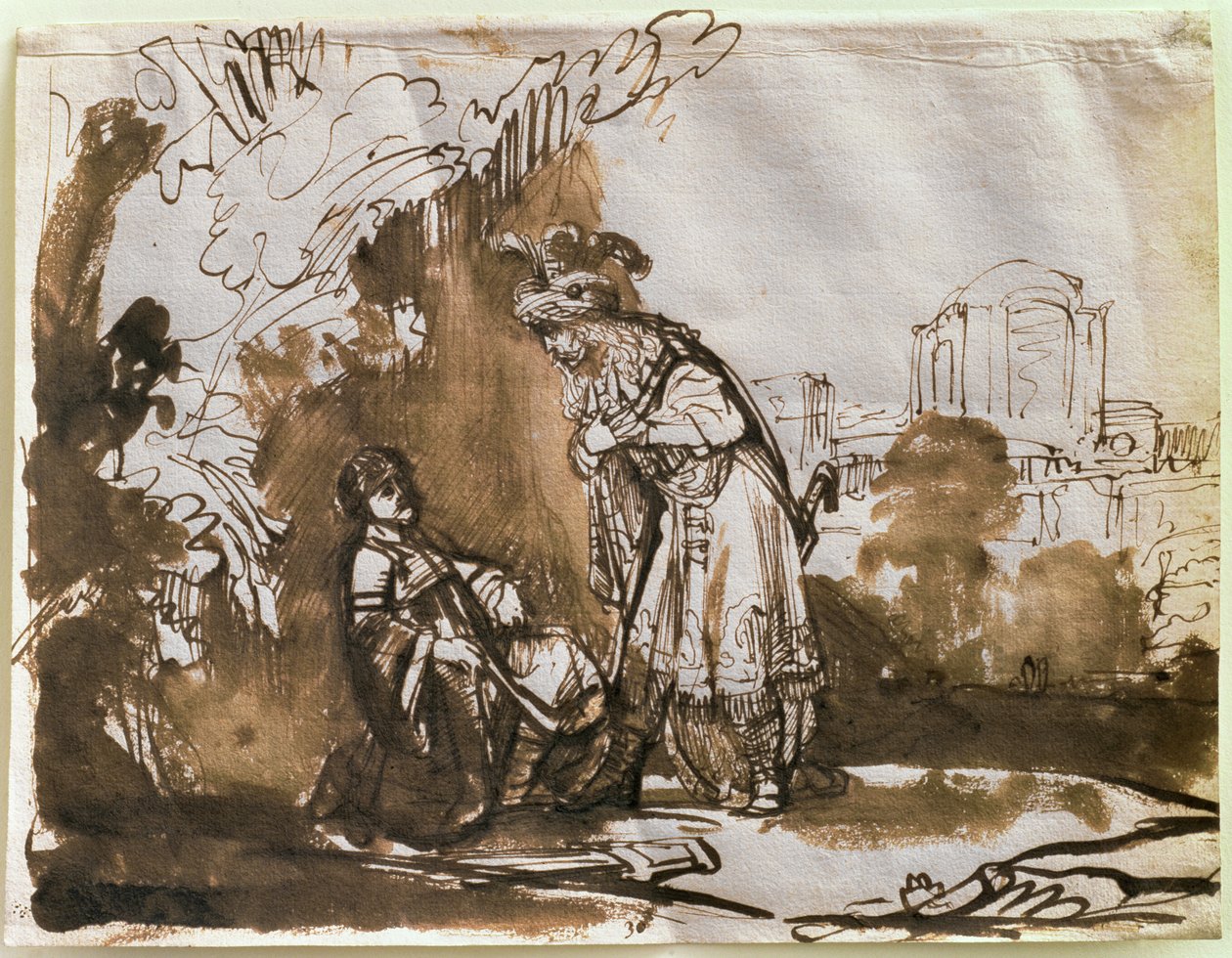 The Parting of David and Jonathan by Rembrandt van Rijn