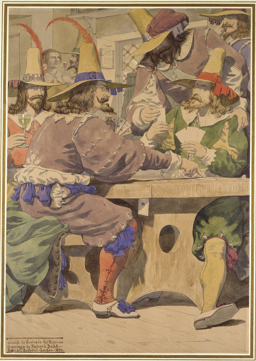 Gaming, Sketch Illustrating the Passions, 1853