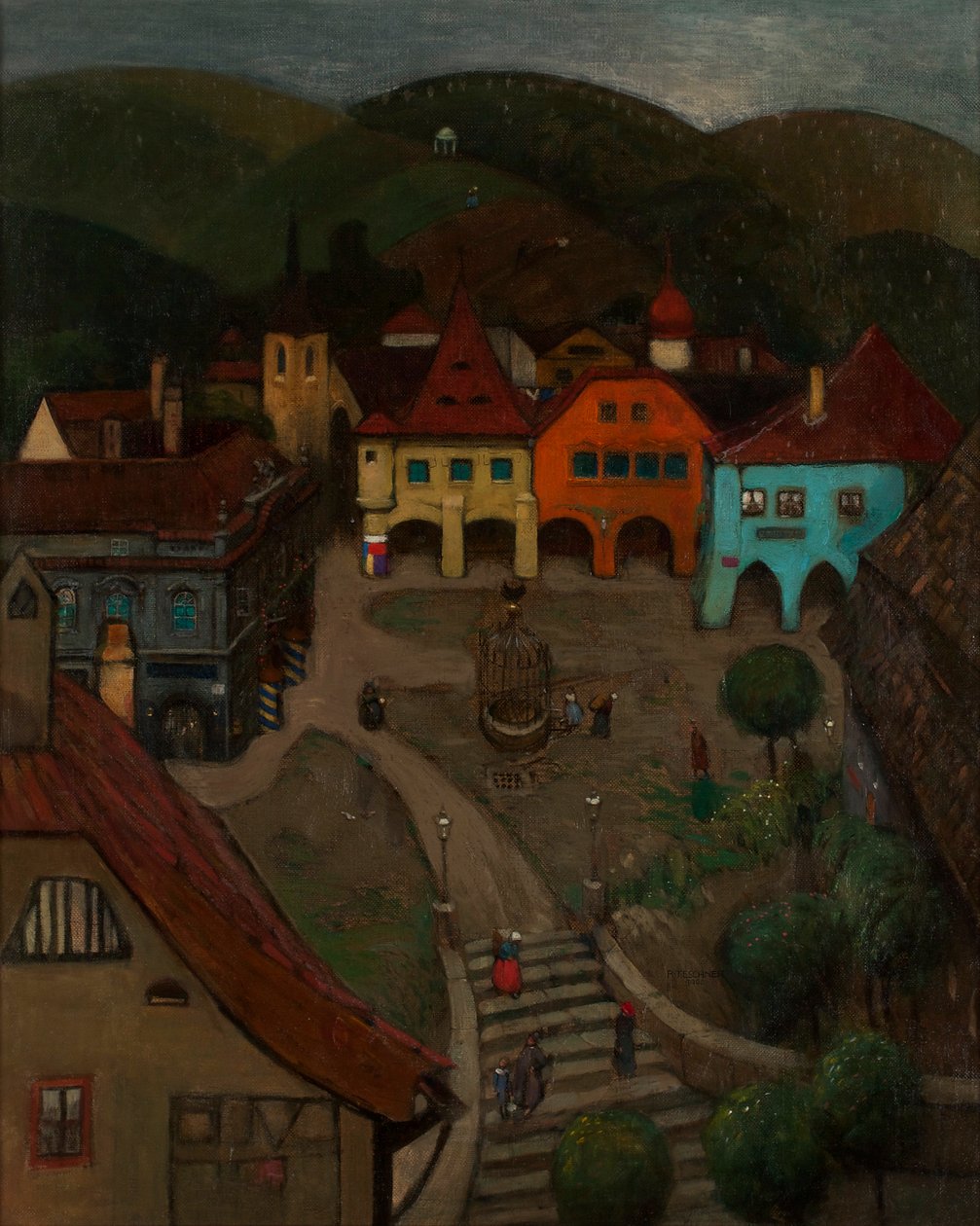 Small Town by Richard Teschner: Buy fine art print