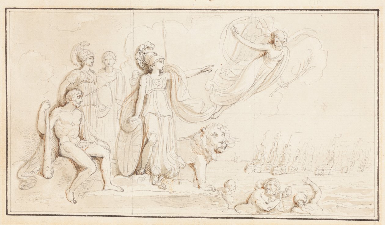 An Allegory of Britain's Naval Might by Robert Smirke