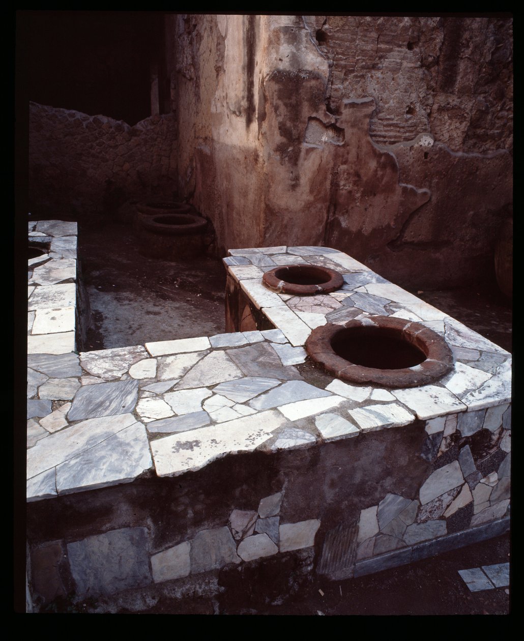 Thermopolium Marble Counter by Roman Roman: Fine art print