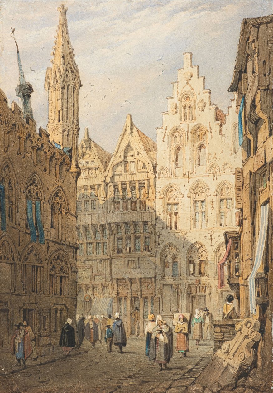 Ypres by Samuel Prout: Premium art reproduction