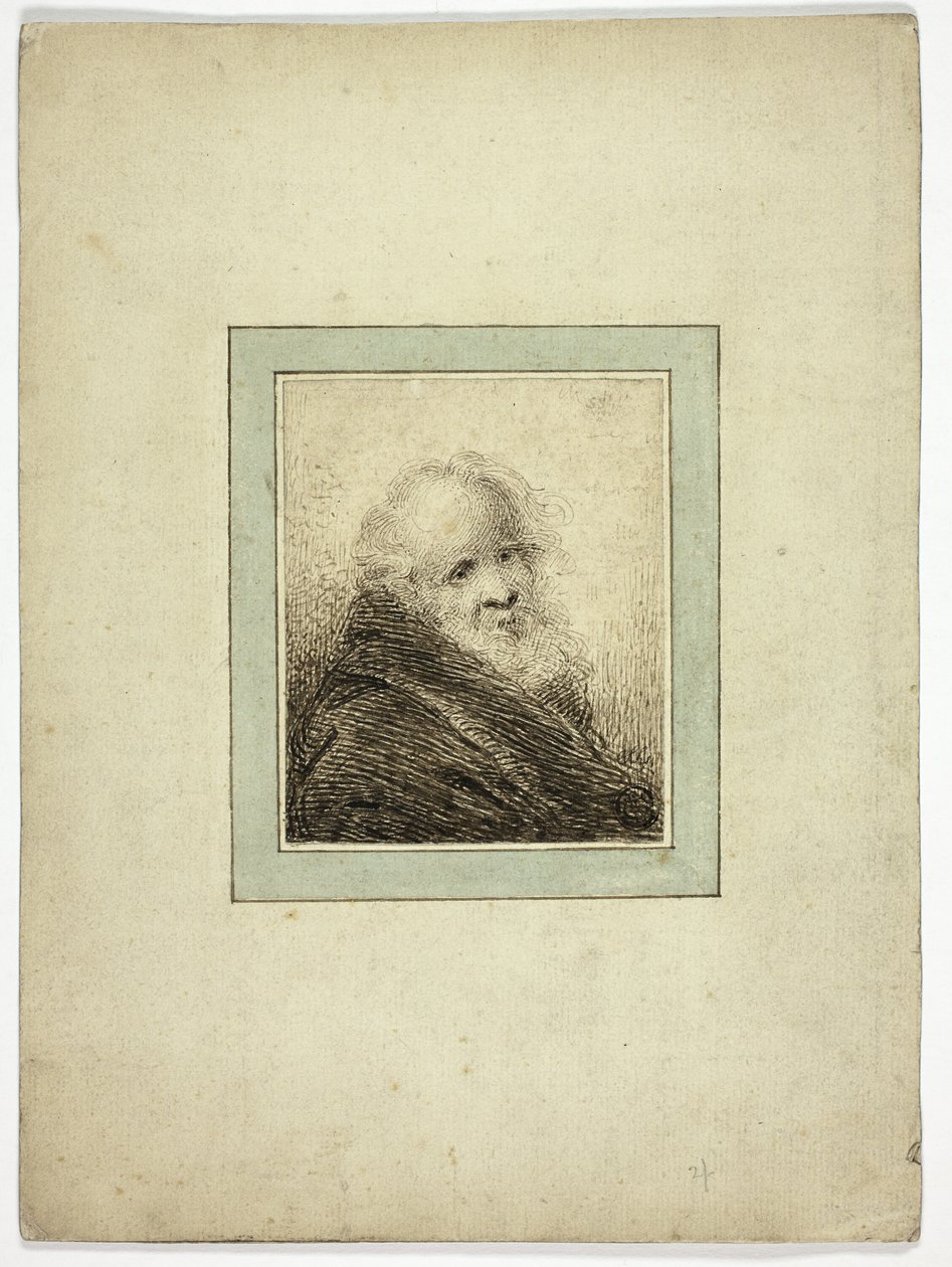 Bust of Old Man by Samuel Shelley: Buy fine art print