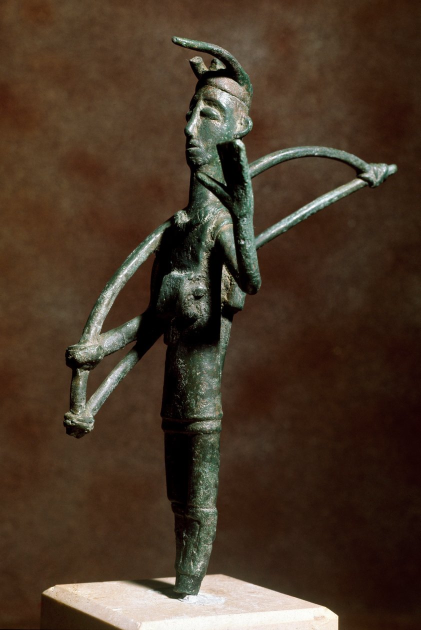 Nuragic culture: bronze archer statuette