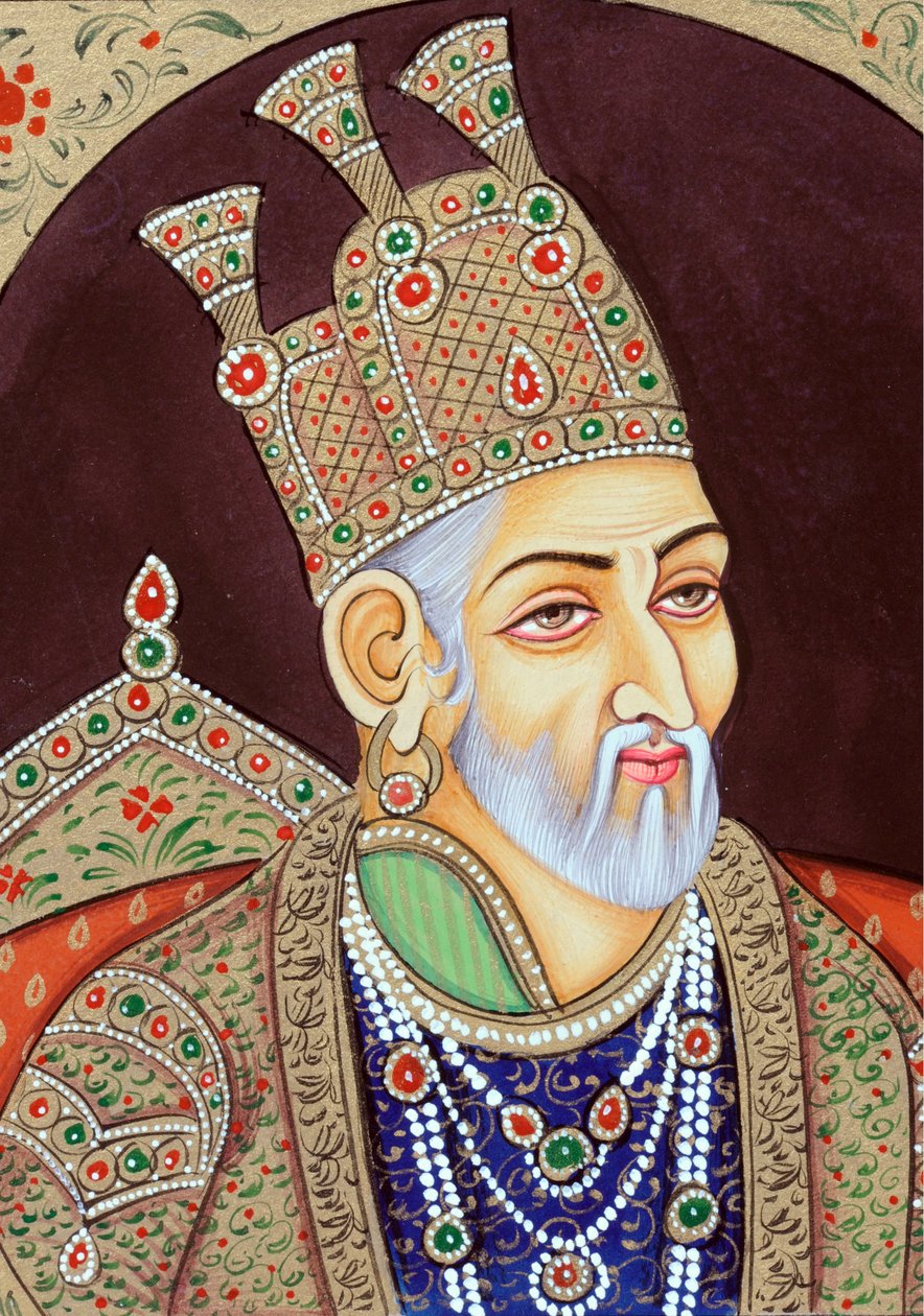 Miniature Painting of Mughal Emperor Bahadur Shah Zafar
