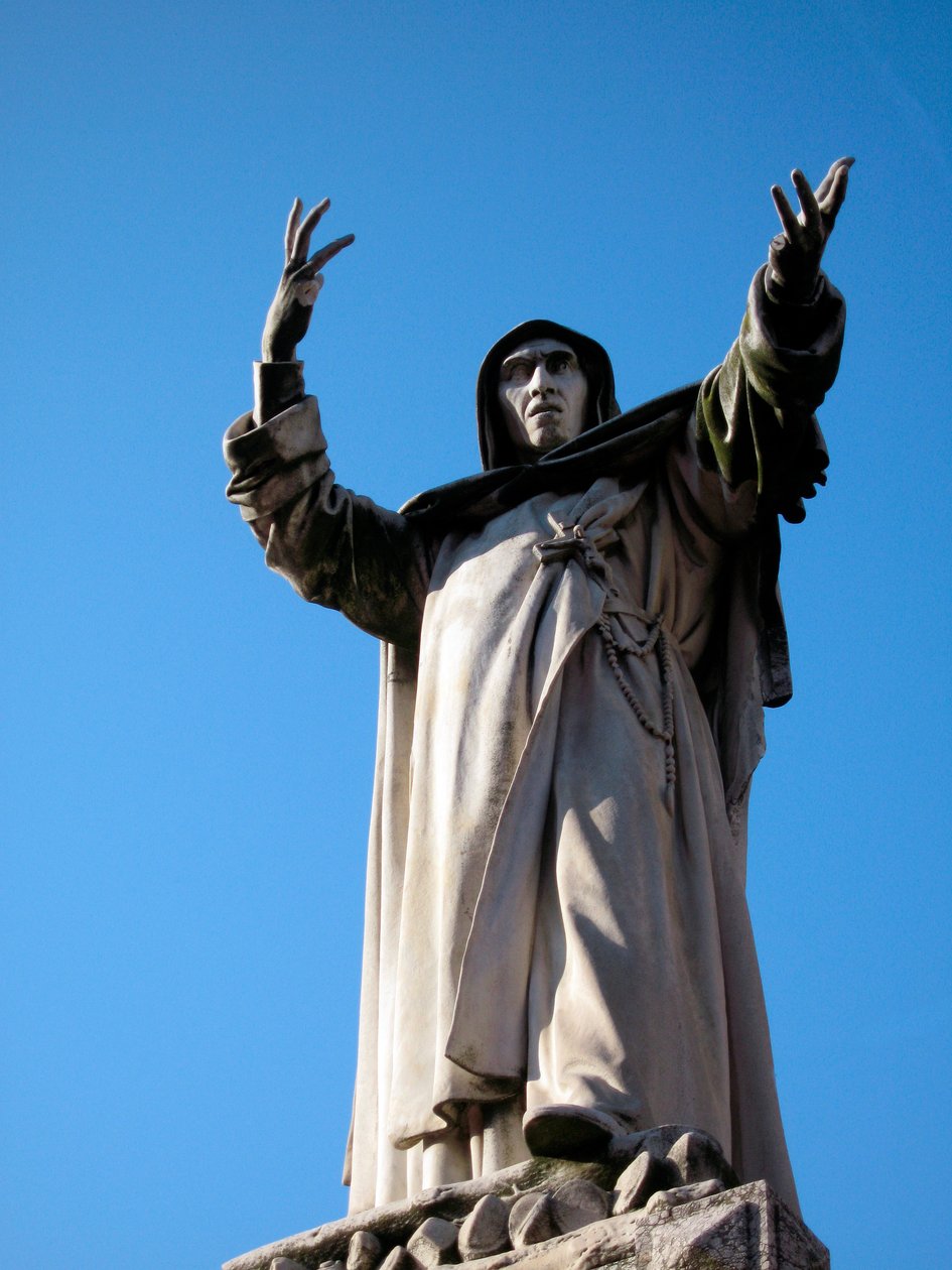 Statue of Jerome Savonarola by School Italian