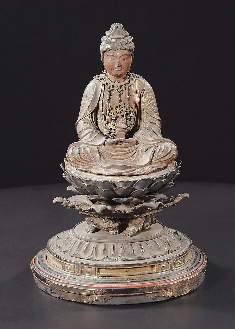 Seated Miroku Bosatsu by Japanese School: Fine art print