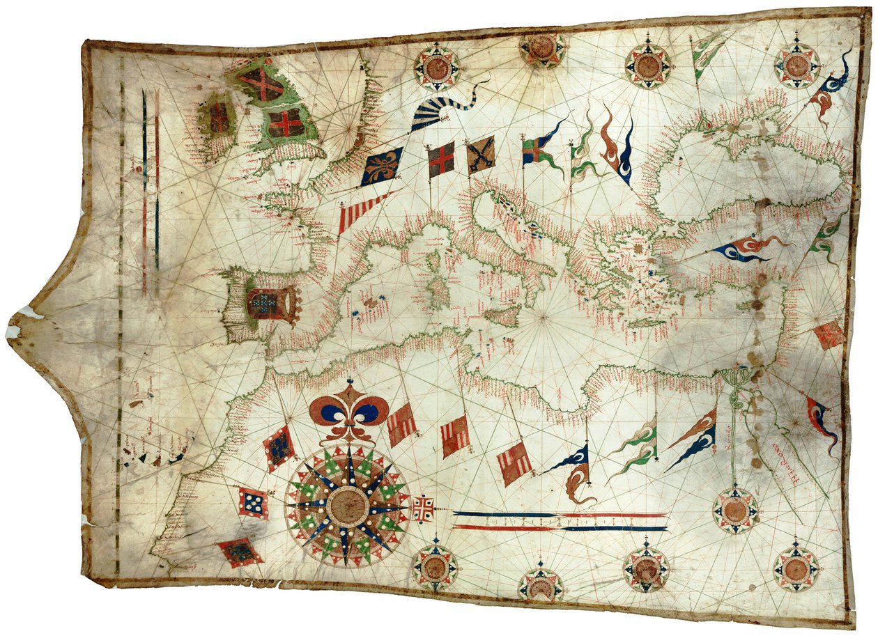 Chart of Mediterranean and North East Atlantic